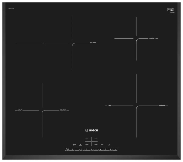 Варочная панель индукционная Bosch PIF651FC1E, черный купить по низкой ...