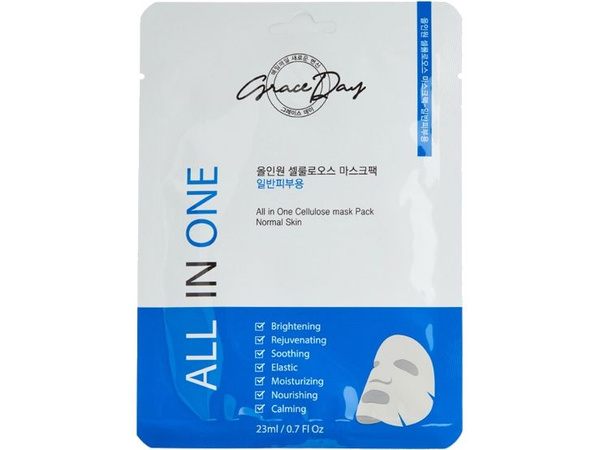 Тканевая маска для лица Grace Day All In One Cellulose Mask Pack ...