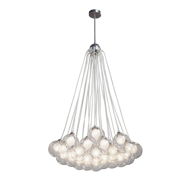 Люстра потолочная Vitaluce V4899-9/25PL, 25 ламп, G9 макс. 40Вт, 75м2, цвет хром. купить на OZON ...