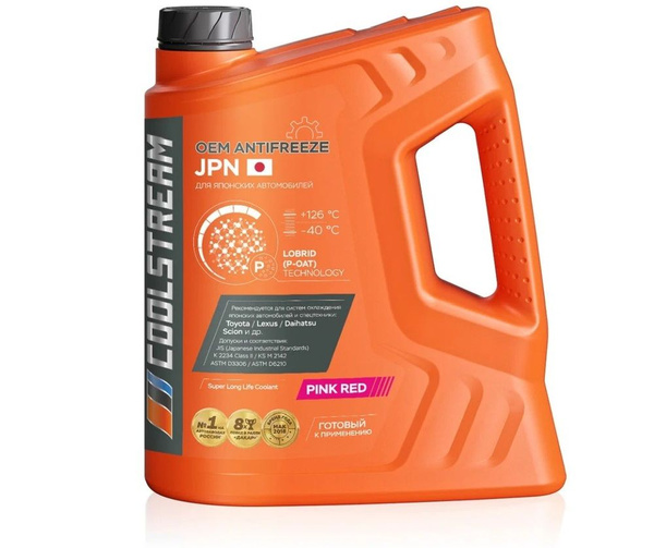 Антифриз Coolstream JPN RED, Готовый раствор купить по выгодной цене в интернет-магазине OZON ...