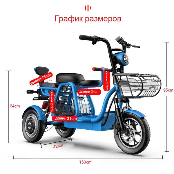 QILI Электровелосипед 2024, 500 Вт - купить с доставкой по выгодным ...