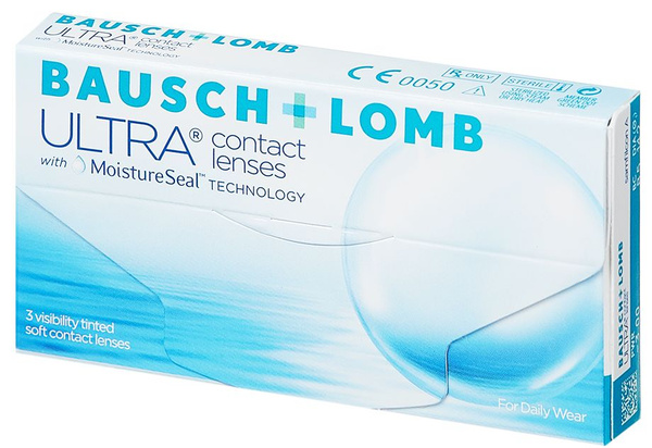 Контактные линзы Bausch & Lomb Ultra, ежемесячные, 3 шт -1.25 Радиус ...