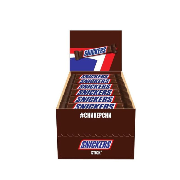 Snickers Шоколадный батончик Stick 20 г, 32 шт купить на OZON по низкой ...