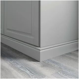 Цоколь IKEA BODBYN БУДБИН 221x8 см серый - купить с доставкой по ...