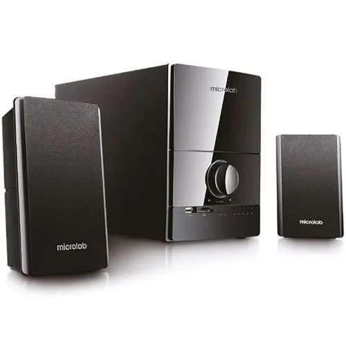 Компьютерные колонки MICROLAB M-500U черные 40 Вт RMS, Распределение мощности 12х2+16 Вт ...