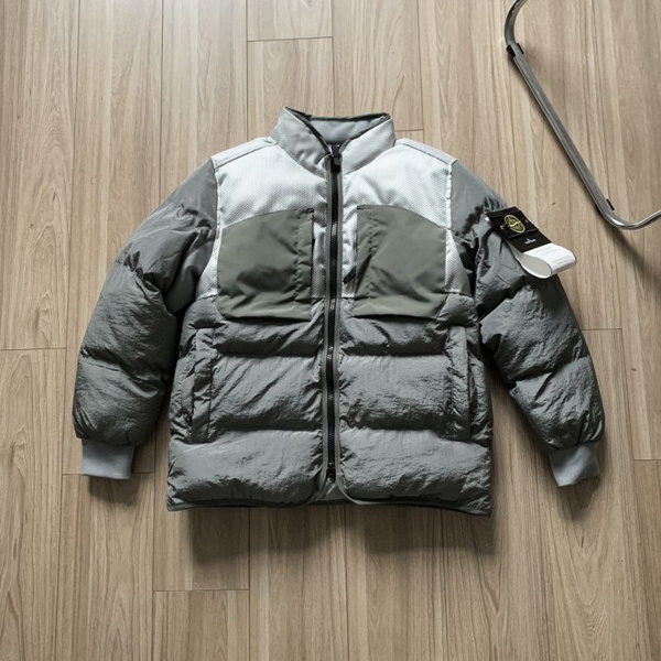 Пальто Stone Island, Зима, размер 52, цвет серый, Polar Fleece - купить ...