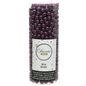 Бусы на елку Бисер 8 мм*10 м сливовые, пластиковые (Kaemingk) - купить по выгодной цене в ...