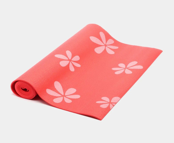 Коврик для йоги и фитнеса SILAPRO, 61х173х0,4см, ПВХ, красный - купить ...