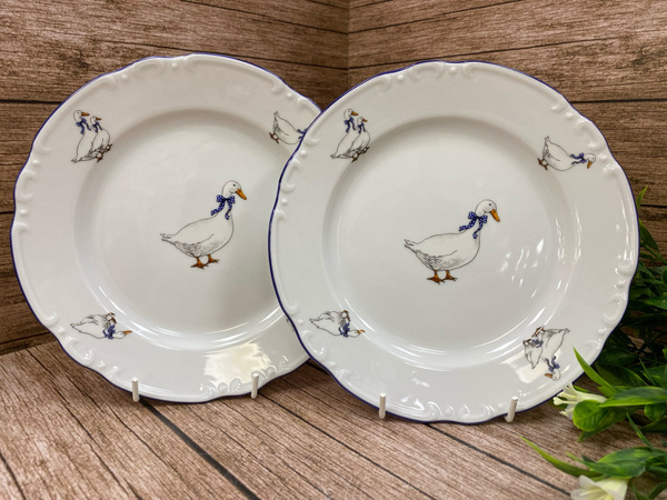 Набор тарелок Thun, Фарфор, диаметр 19 см - купить по низким цене в интернет-магазине OZON ...