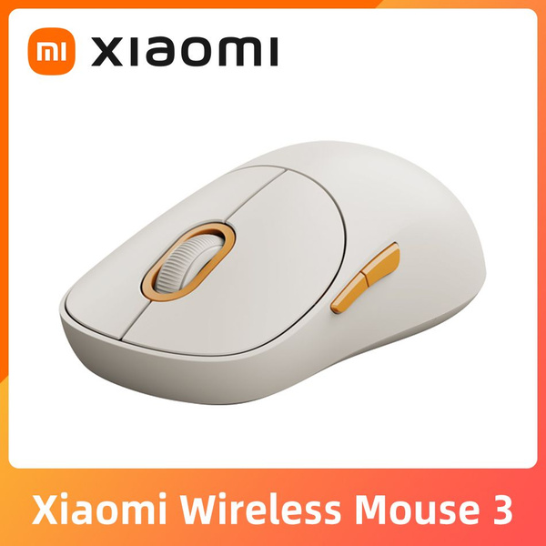 Мышь беспроводная Xiaomi беспроводная wireless mouse 3 , бежевый,Wireless Mouse 3 купить c ...