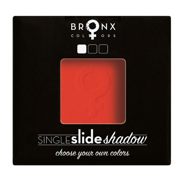 BRONX COLORS Тени для век Single Slide Shadow ATOMIC TANGERINE, 2 г ...