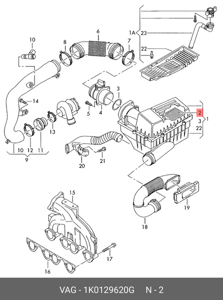 Фильтр воздушный Sauvage 1K0 129 620 G - купить по выгодным ценам в ...