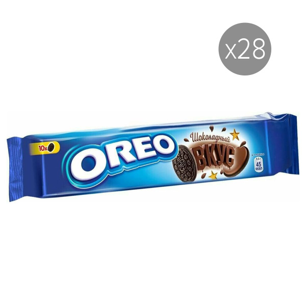 Печенье Oreo с начинкой со вкусом шоколада, Орео, 95 гр., 28шт ...
