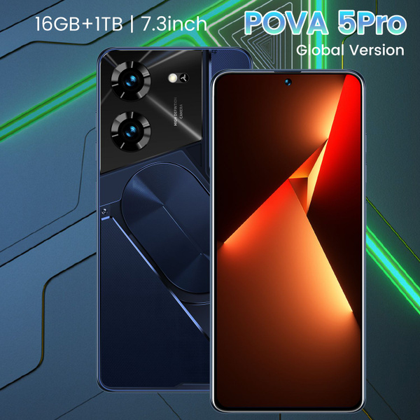 Смартфон Pova 5 Pro-2D-001 512 ГБ 8 ГБ Черный 7.3 IPS Pova 5 Pro-248-2D ...