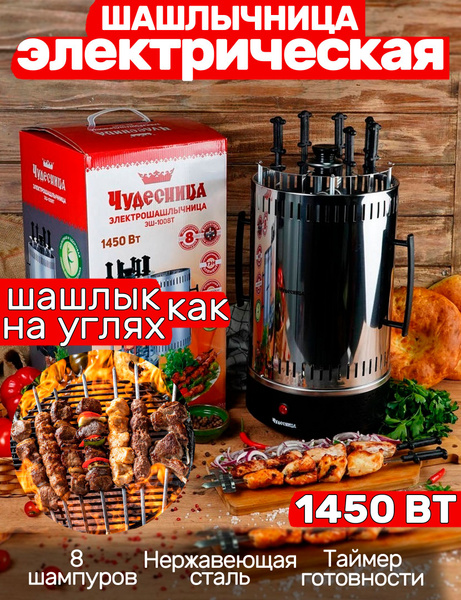 Электрошашлычница Чудесница ЭШ-1008Т - купить по доступным ценам в ...