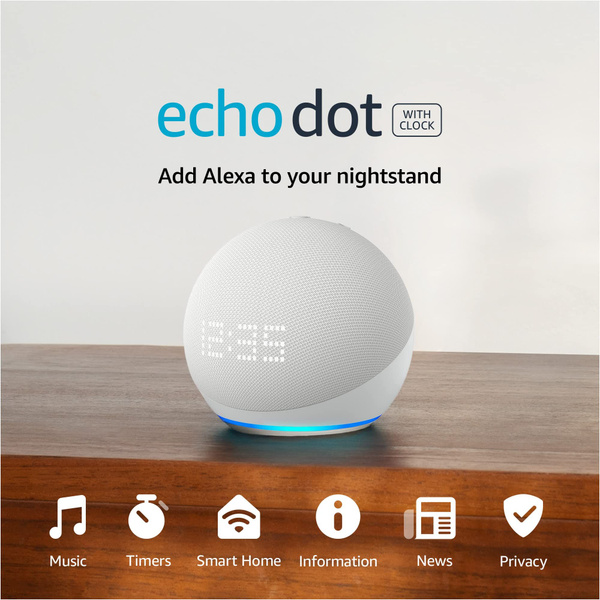 Alexa Компактная умная колонка с Alexa и улучшенным светодиодным ...