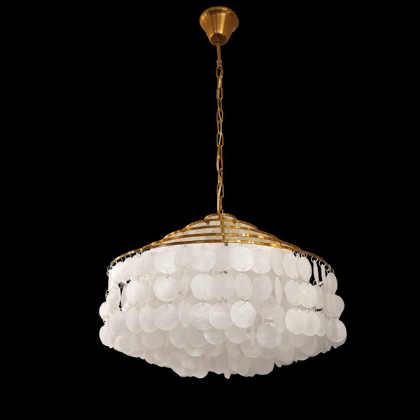 Люстра подвесная Kristy Light 8002/6 с перламутровыми ракушками ...