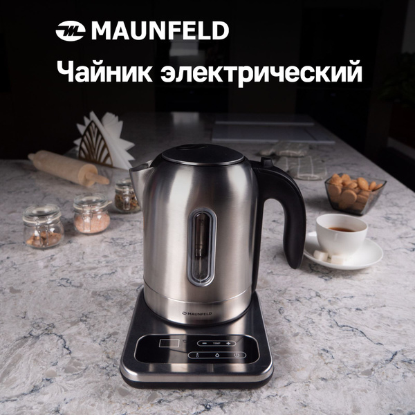 Купить электрический чайник MAUNFELD MGK-626BK, Металл по низкой цене ...