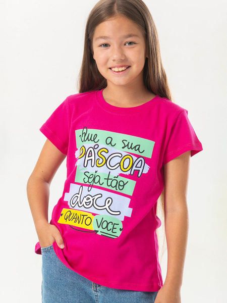Футболка Bonito kids, размер 146, 152, цвет фуксия, 100% хлопок ...