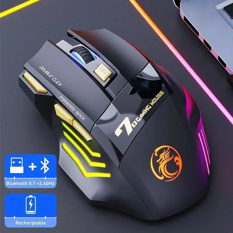 Игровая мышь беспроводная IMICE X7 USB-мышь 2,4G - купить по выгодной ...
