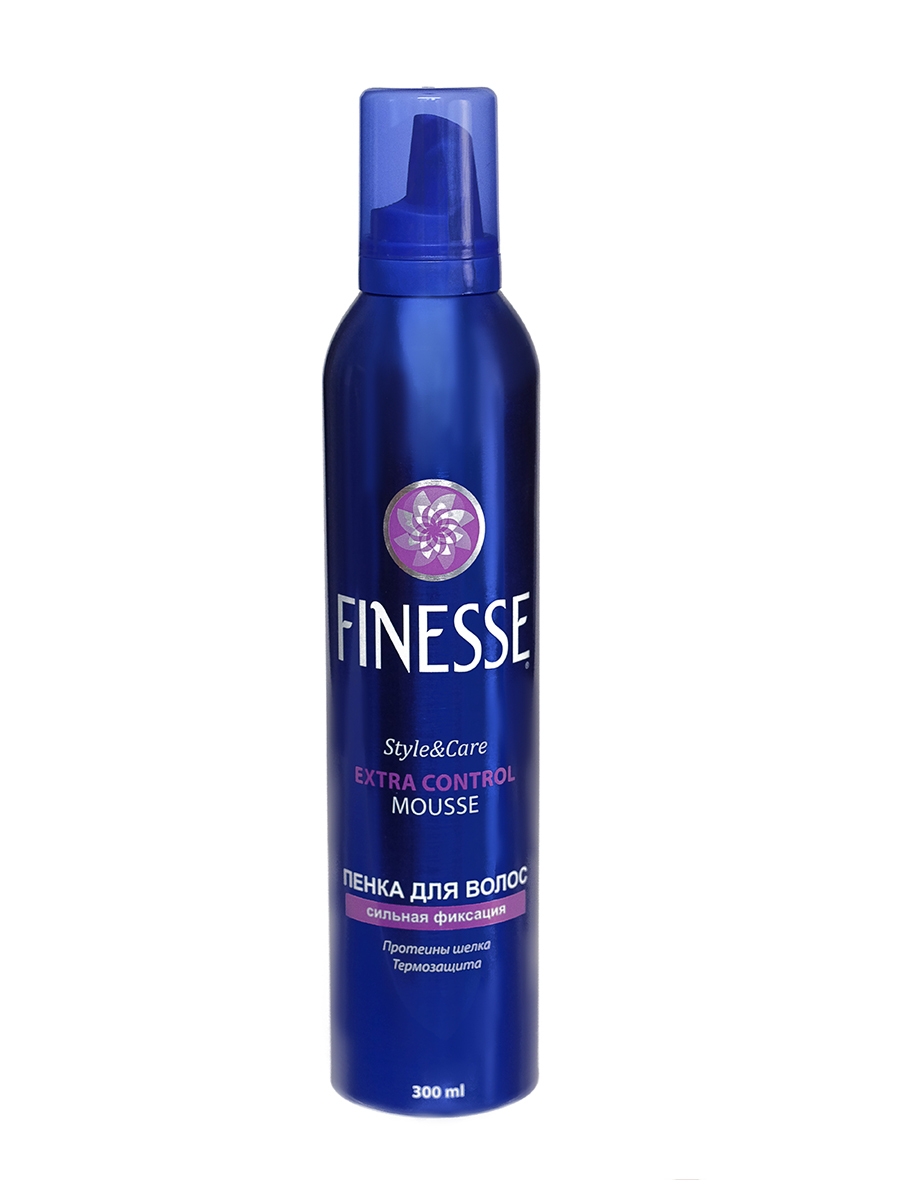 FINESSE. Пенка для укладки волос сильной фиксации Styling Mousse Extra ...
