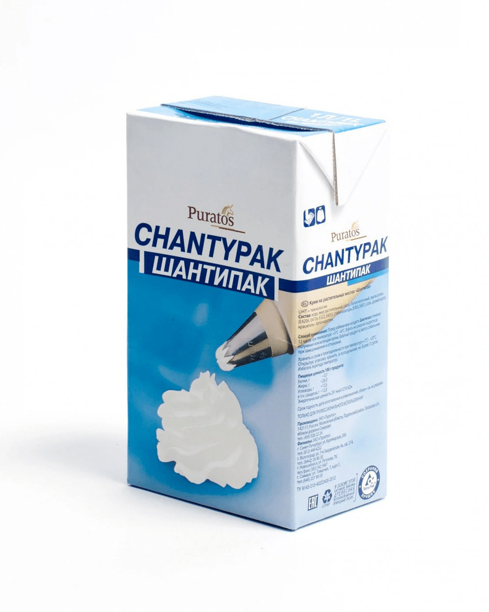 Характеристики Растительные сливки Шантипак (Puratos) для взбивания ...