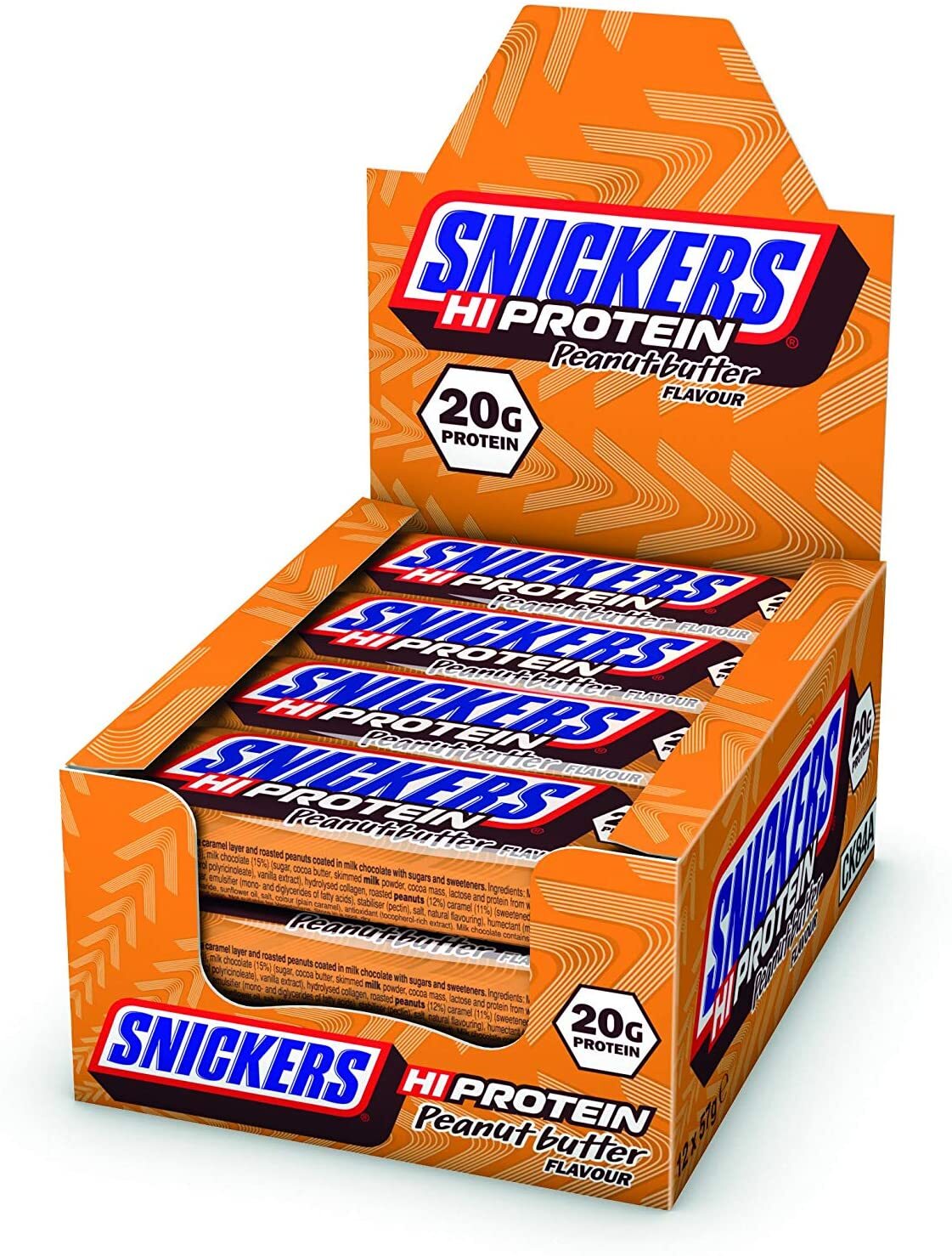 Характеристики Snickers Протеиновый батончик Peanut Butter Hi Protein ...