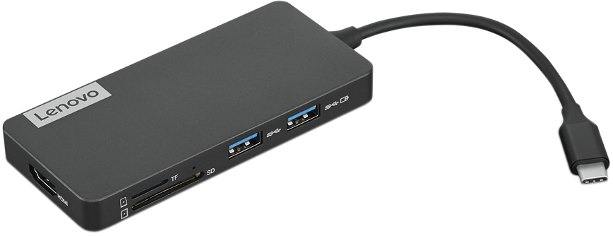 Док-станция Lenovo USB-C 7-in-1 Hub (4X90V55523) - купить по выгодной ...