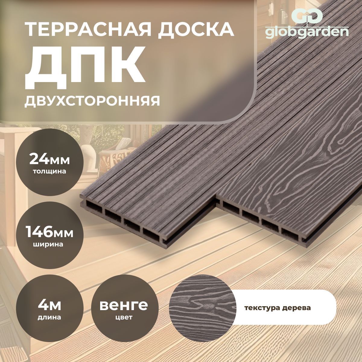 Террасные доски из ДПК — купить в интернет-магазине OZON по выгодной цене
