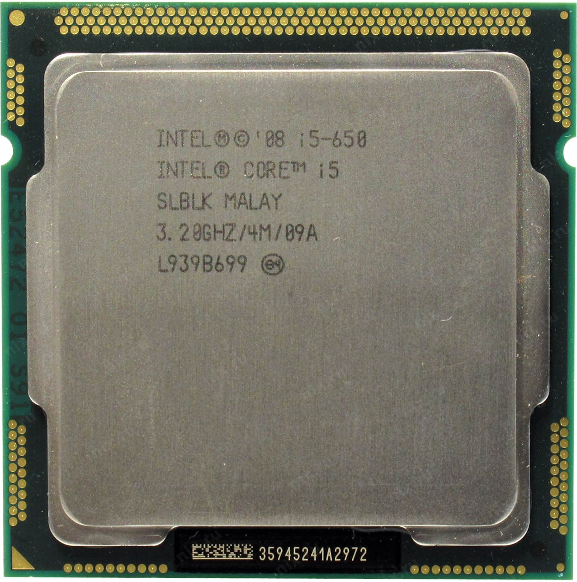 Процессор Intel Core i5-650 Core i5 1-го поколения, OEM (без кулера), 2 ...