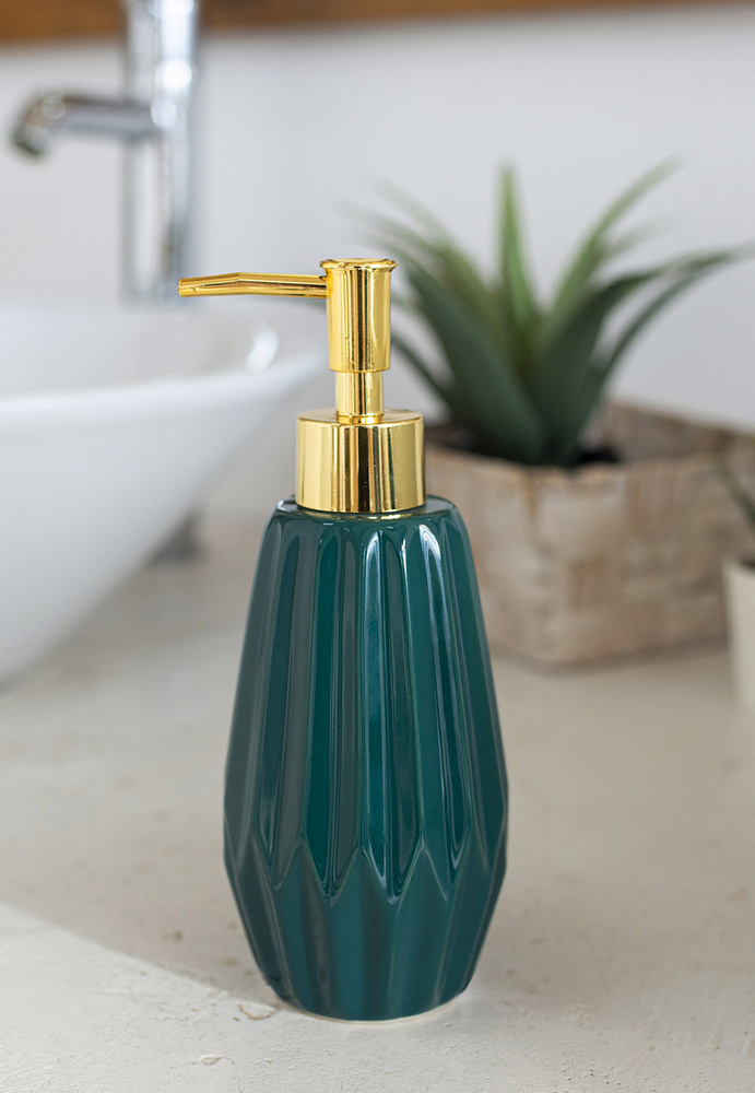 PROFFI HOME Дозатор для жидкого мыла, механический, 300мл, "Emerald" - купить в интернет ...