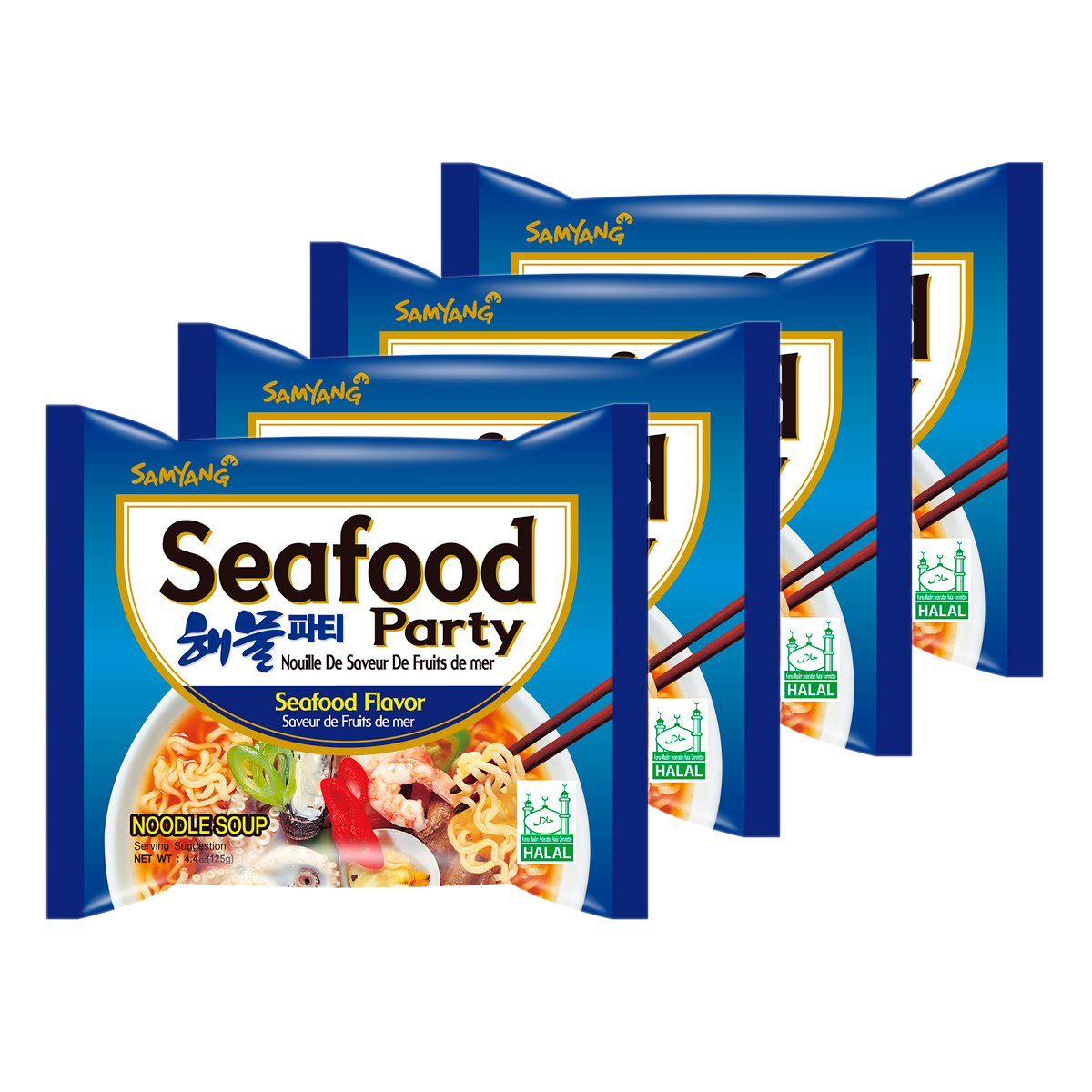 Лапша быстрого приготовления Seafood Party со вкусом морепродуктов ...