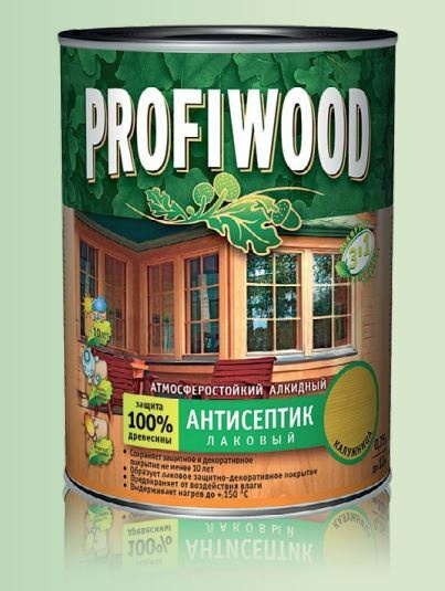 Пропитка по дереву Эмпилс PROFIWOOD 0,7кг (антисептик лаковый ...