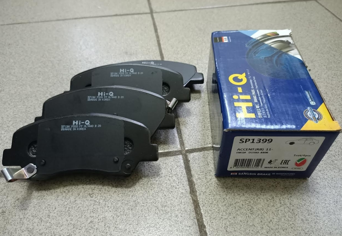 Тормозные колодки Sangsin Brake SP1399 Передняя ось - купить по ...