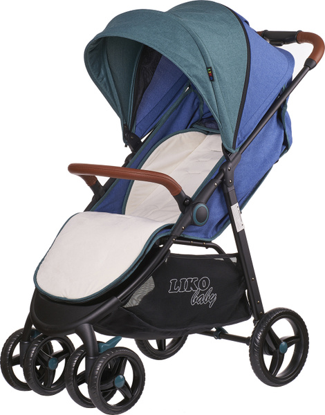 Коляска LIKO BABY AU-208 Голубая - купить с доставкой по выгодным ценам ...