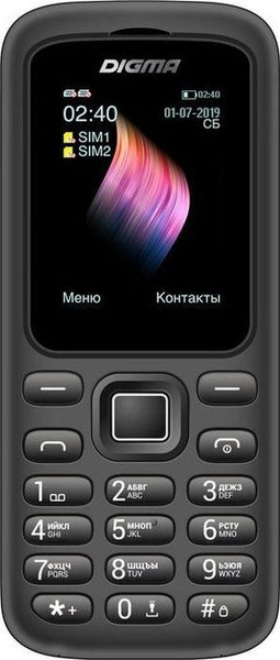 Мобильный телефон Digma Мобильный телефон Digma A171 Linx, черный ...