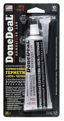 Герметик прокладка "DoneDeal " (85 г) (черный) Done Deal DD6712 ...