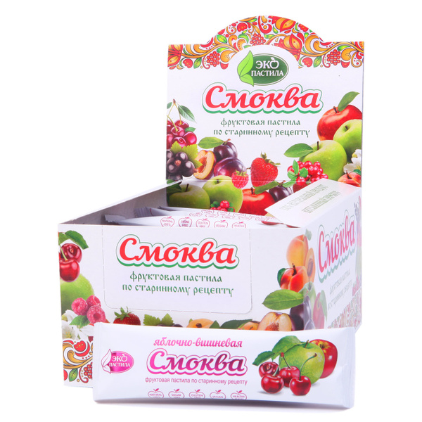 Смоква фруктовая Эко пастила Яблочно-вишнёвая - купить с доставкой по ...
