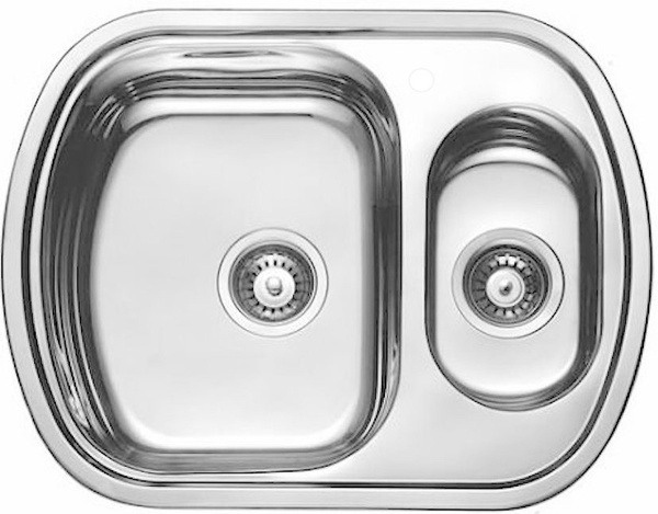 Двойная кухонная мойка Mira Sink Light MR-6049L-2 0,8/180 (600х490х180 ...