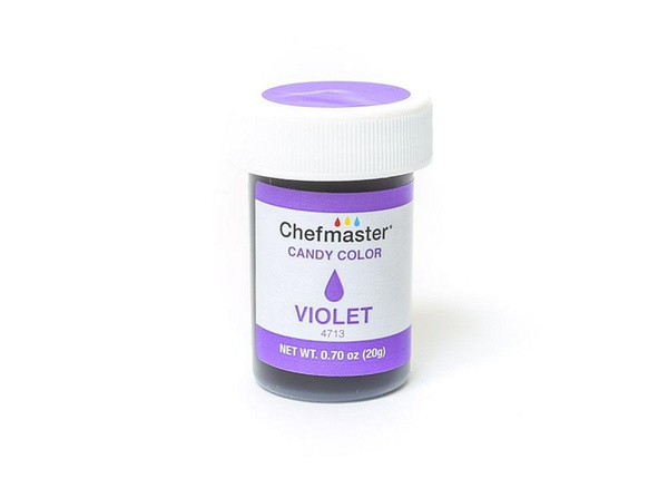 Краска гелевая жирорастворимая Фиолетовая Violet Candy color Chefmaster ...