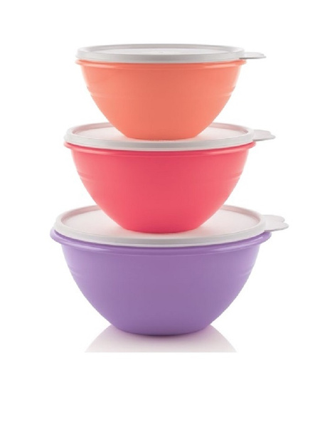 Миска Tupperware, 1100 мл, 780 мл, 1700 мл, Полимерный материал купить ...