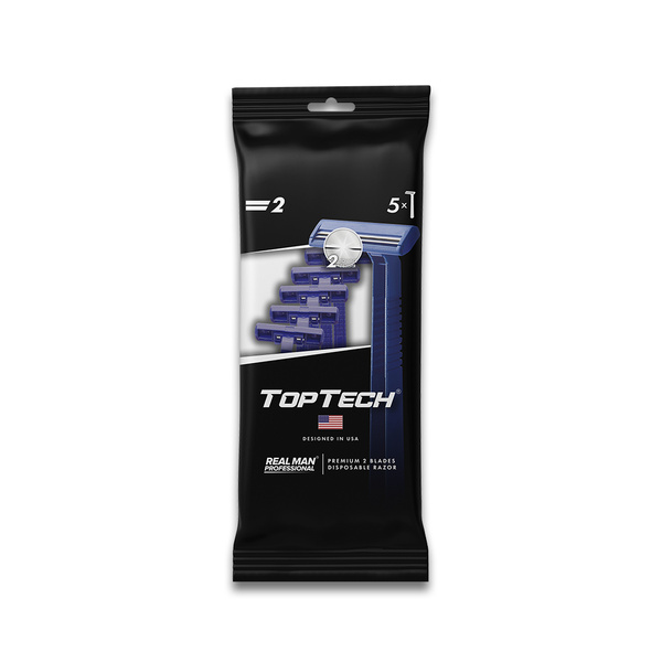 Бритвы TopTech 2, (TopTech Global, США), мужские одноразовые станки, 5 ...