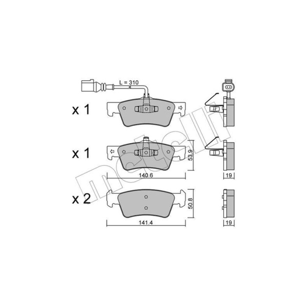 Колодки тормозные Metelli 2206611 - купить по низким ценам в интернет ...