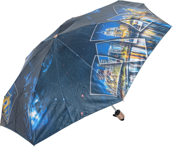 Зонт Frei Regen, Полный автомат, 4 сложения, синий купить по низкой ...