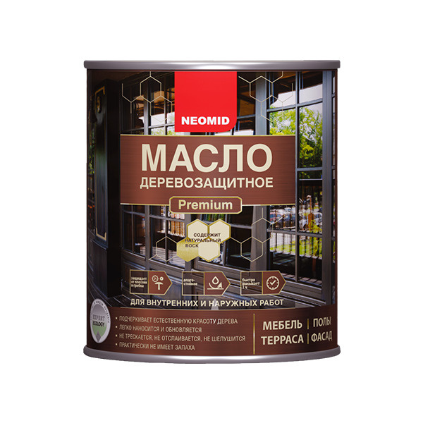 Масло деревозащитное Neomid Premium, тик (2 л) - купить с доставкой по ...