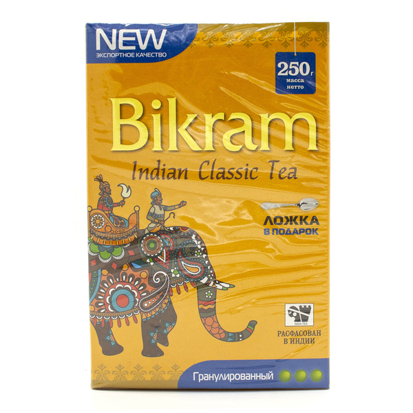 Чай Bikram Indian Classic Tea гранулированный + подарок чайная ложка ...