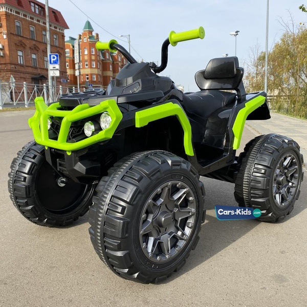 Детский квадроцикл Grizzly ATV Green/Black 12V с пультом управления ...