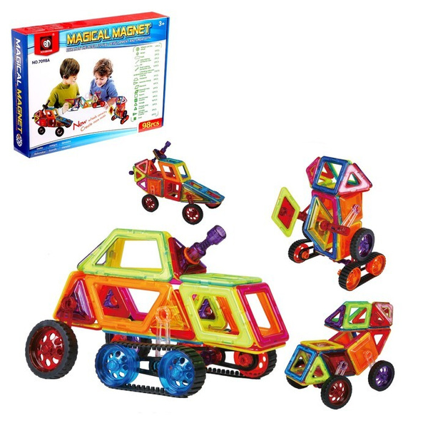 Конструктор магнитный Магический магнит, 98 деталей - купить с доставкой по выгодным ценам в ...