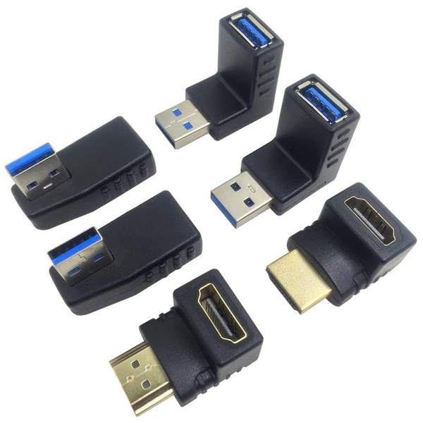 шт. USB 3,0 правый/левый/вверх/вниз угловой адаптер-переходник и 2 шт ...