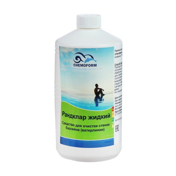 Жидкое средство для чистки стенок бассейна и ватерлинии Рандклар жидкий ...